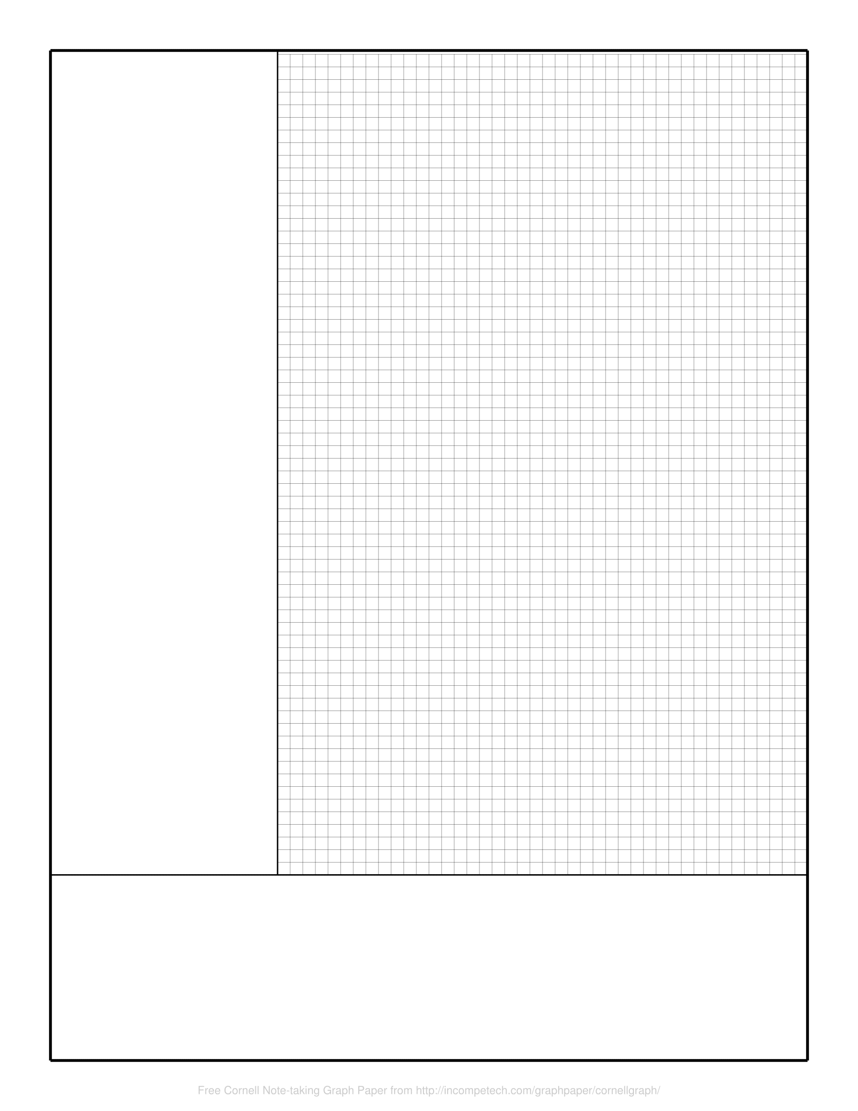Note Taking Templates Dot Lined Letter Graph Printable Lecture A4 